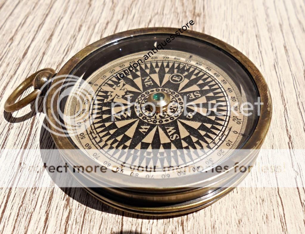 Pocket Working Floating Free Dial Brass Compass | eBay